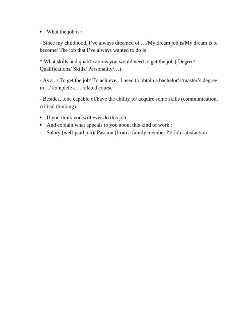 Brainstorm Future Job | PDF