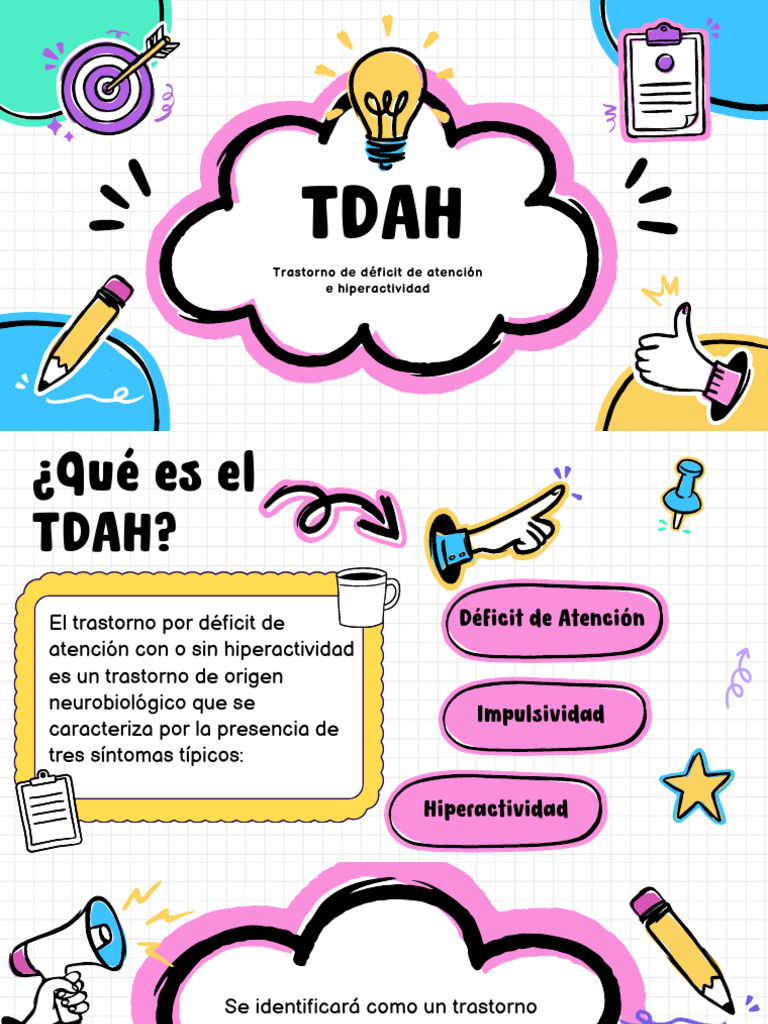 Entendiendo el TDAH: Síntomas y Tipos | PDF | Desorden hiperactivo y ...