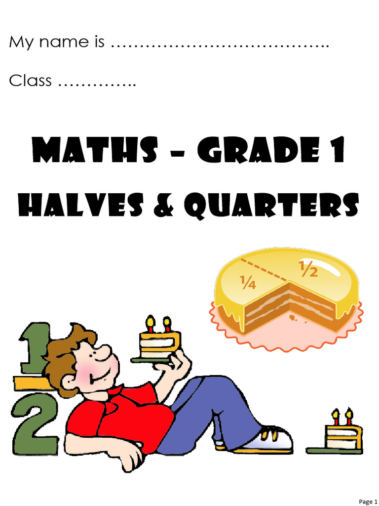 G1 Halves and Quarters of Shapes WS With KEY | PDF