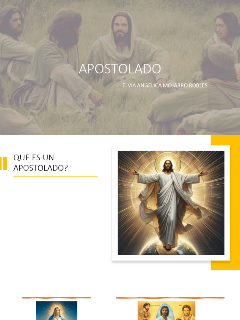 Apostolado - Elvia Angelica Mojarro | PDF | Cristo (título) | Apóstol