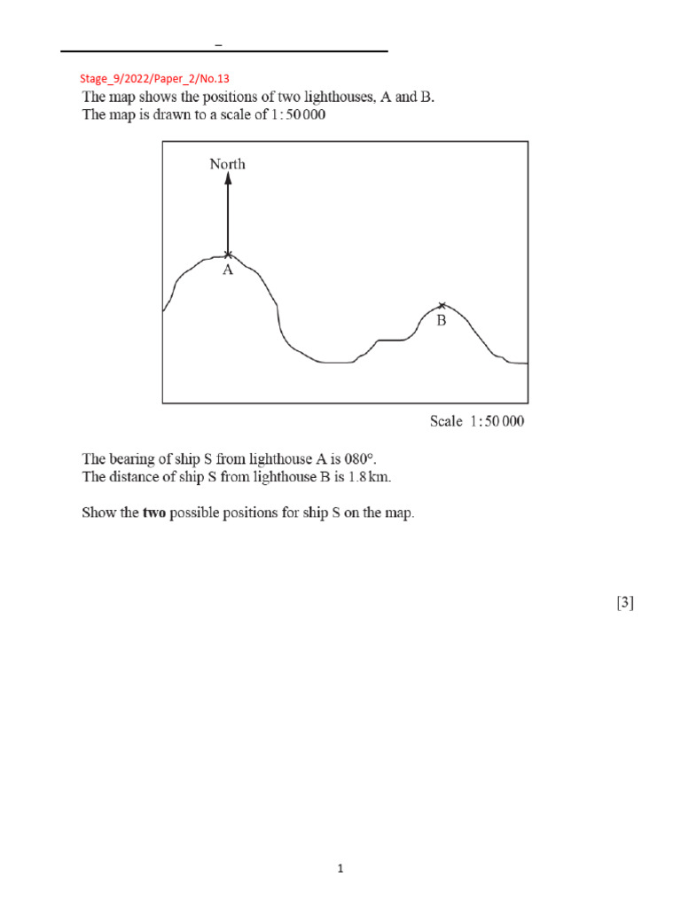 4 Bearing and Scale Drawing Checkpoint Y9 Progression Math | PDF
