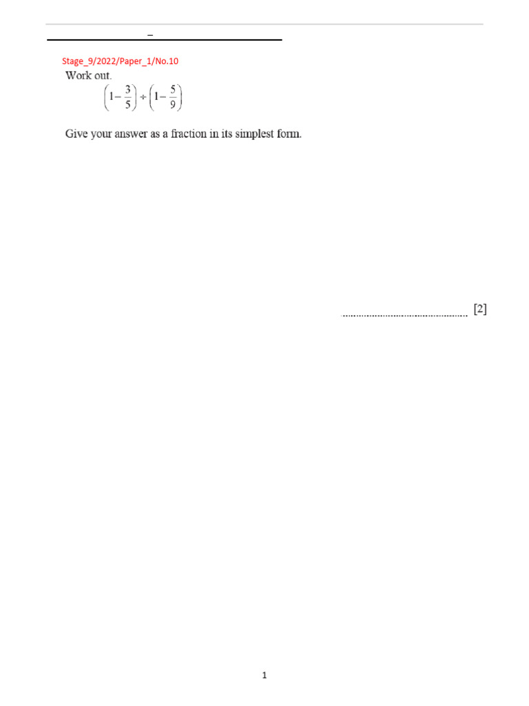 7 Fractions and Decimal Checkpoint Y9 Math | PDF
