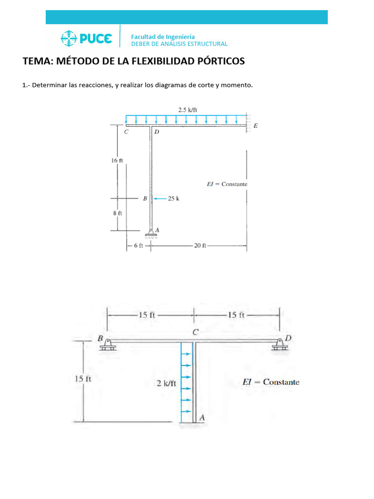 Deber AE Flexibilidad Pórticos | PDF