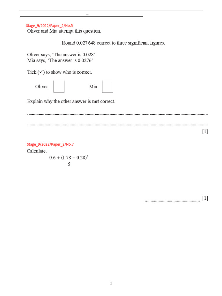 12-Place-value-ordering-and-rounding-checkpoint-Y9-Progression-Math | PDF