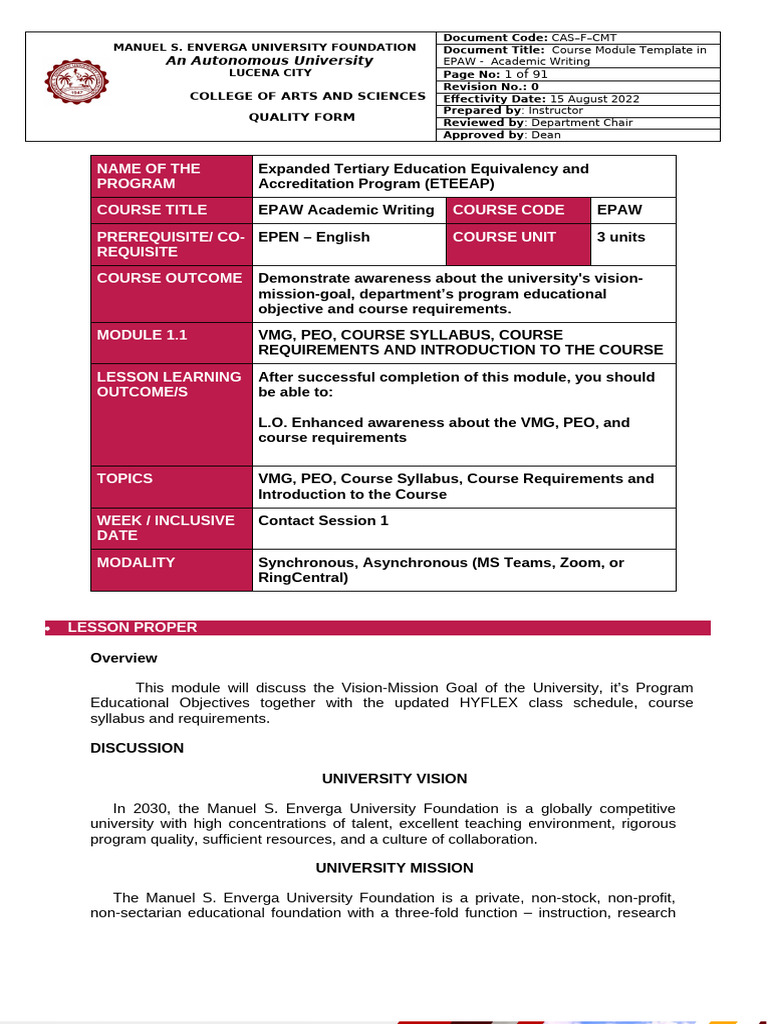 EPAW Course Module 1 | PDF | Plagiarism | Citation
