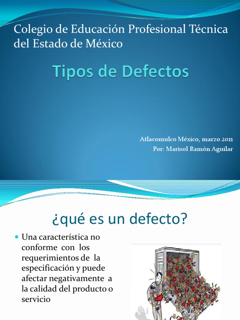 Defectos Aseguramiento | PDF | Naturaleza