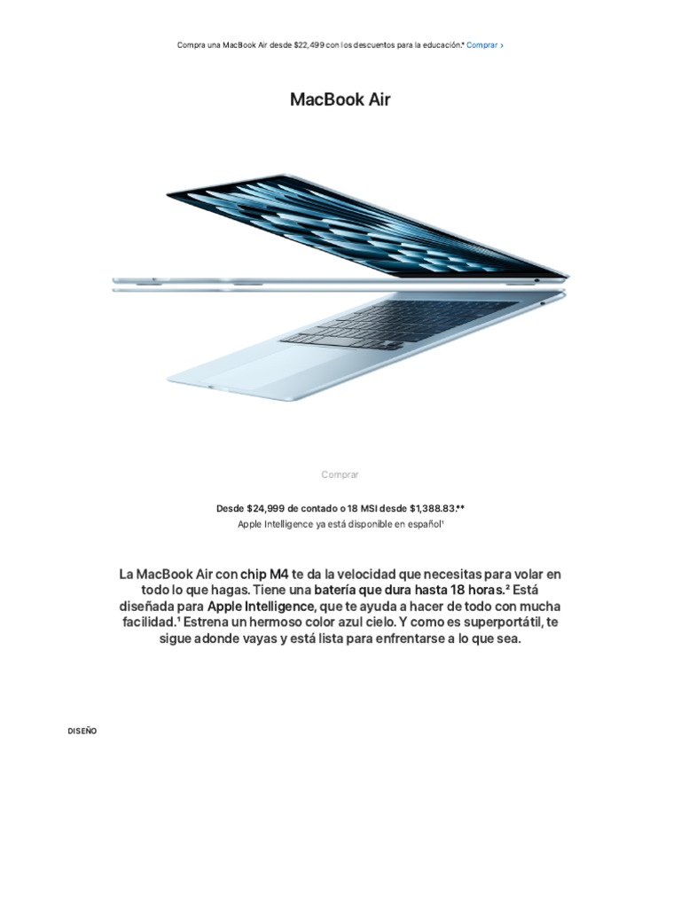 MacBook Air de 13" y MacBook Air de 15" - Apple (MX) | PDF | Yo ...