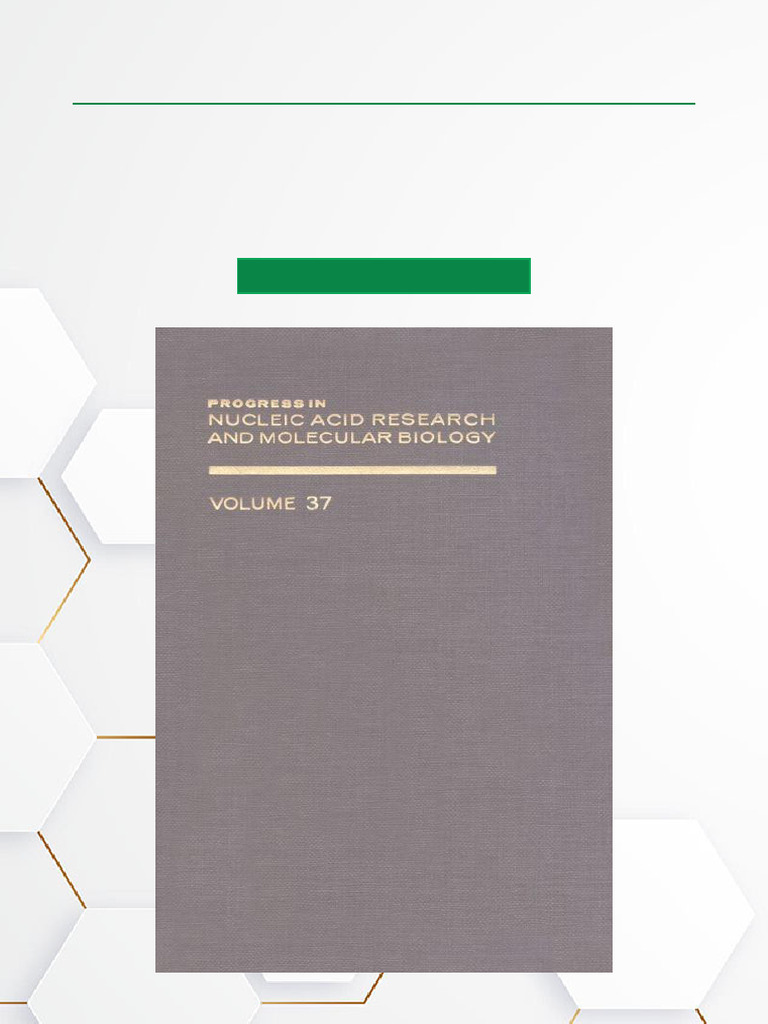 PROG NUCLEIC ACID RES&MOLECULAR BIO V37 Multiformat Download | PDF | Macromolecules | Cross Link