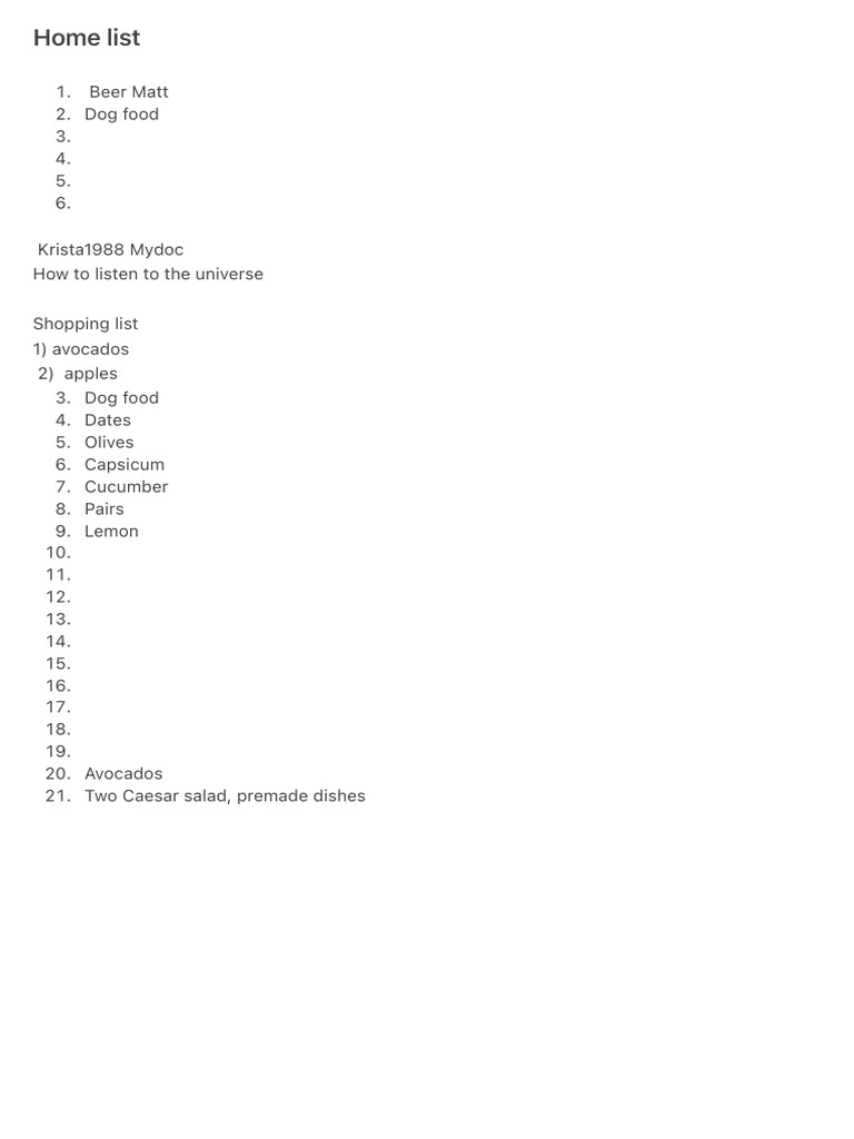 Home List | PDF