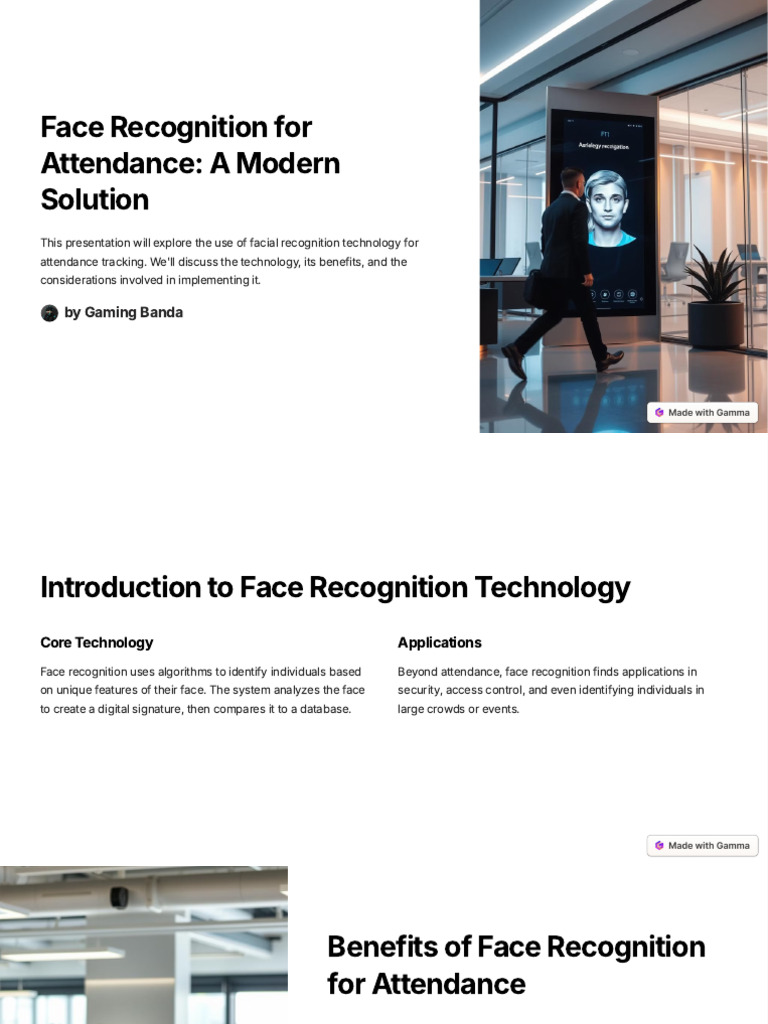 Face Recognition Attendance Solutions | PDF | Computer Security | Security