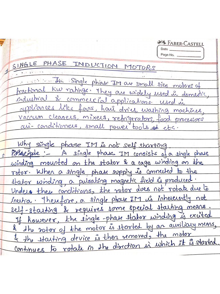 Single Phase IM | PDF