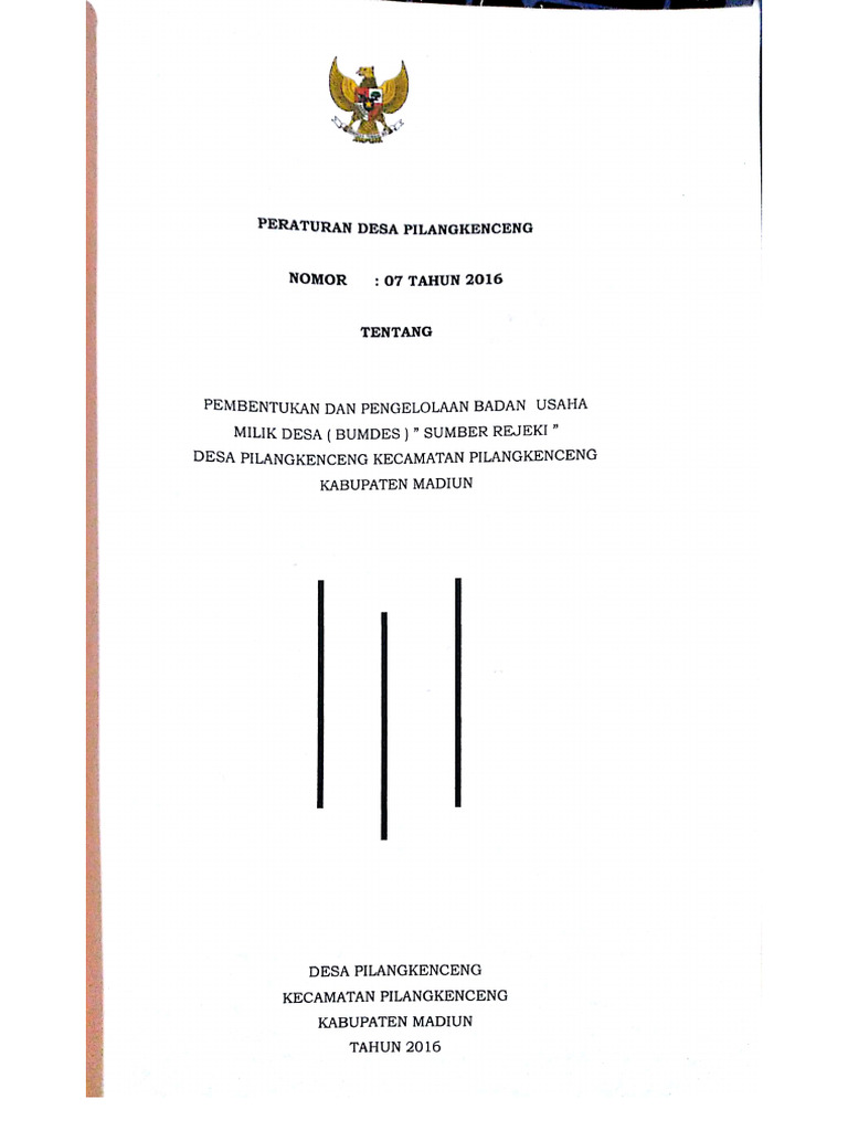 Peraturan Apbdes | PDF