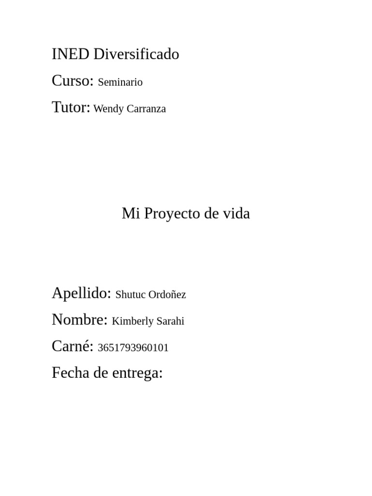 Kimberly Shutuc 6to Perito | PDF | Amor | Autoestima