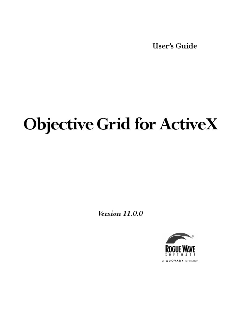 Stingray 2006.2 Objective Grid ActiveX UserGuide | PDF | Component Object Model | C++