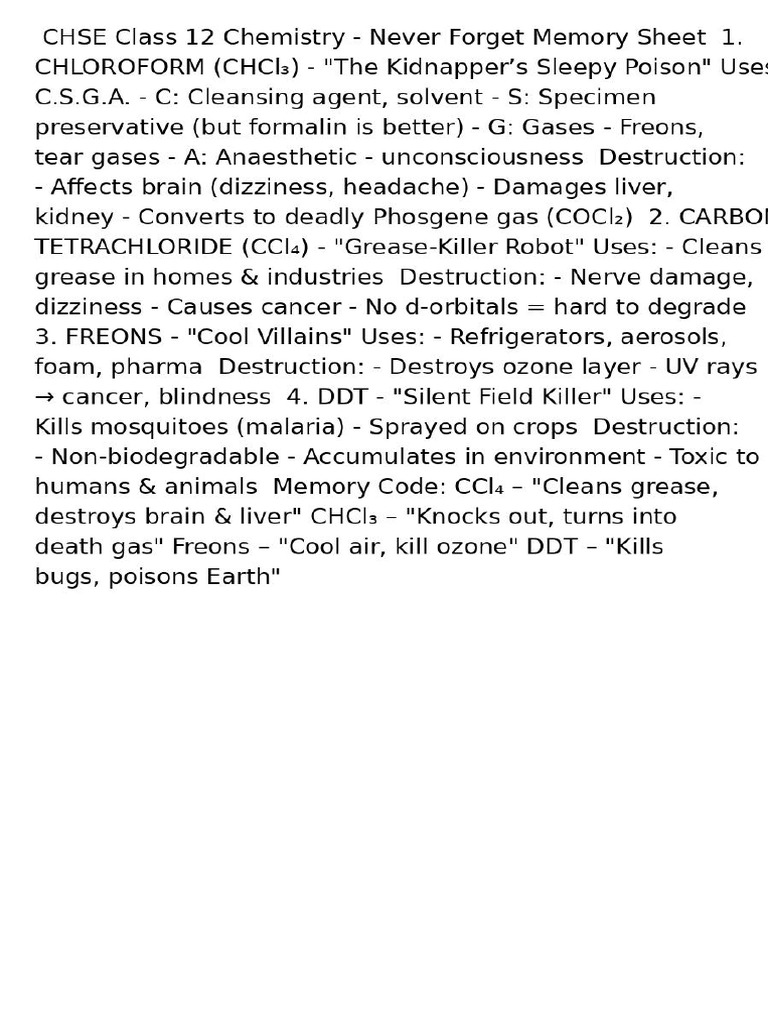 Never Forget Polyhalogen Uses Effects | PDF