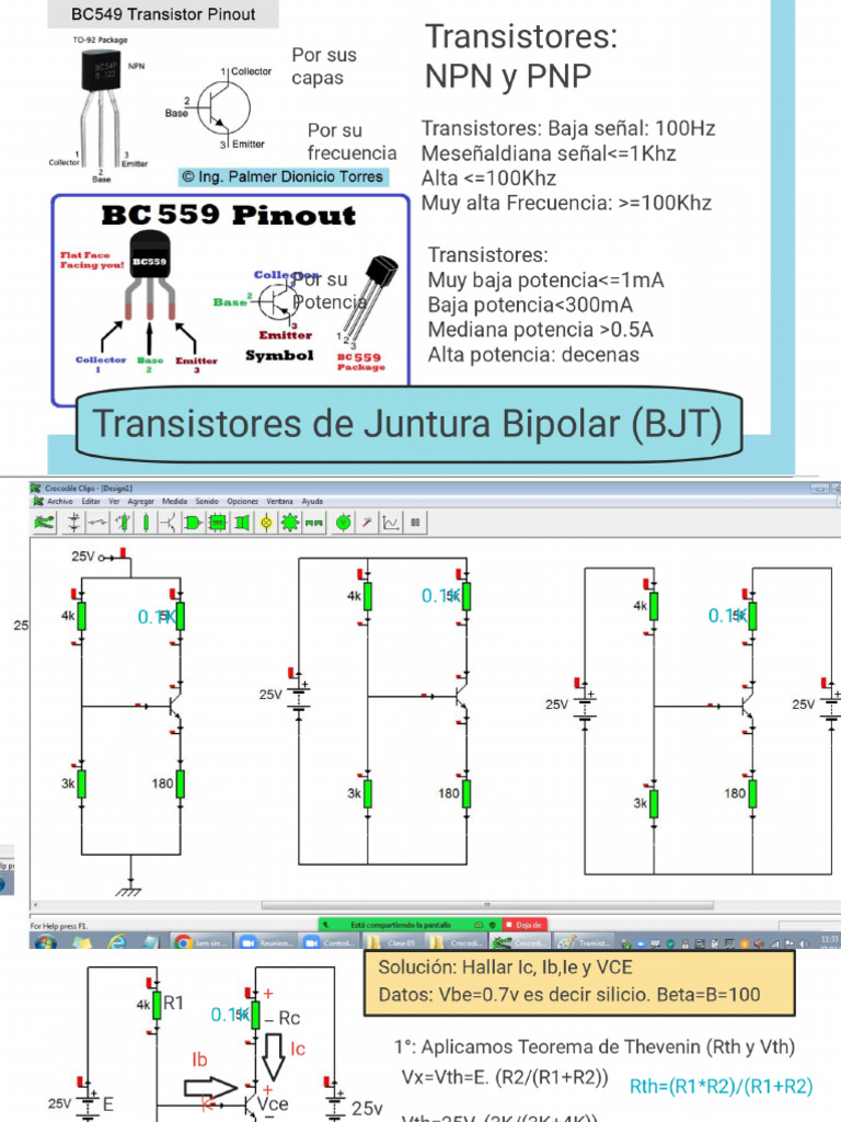 Ejercicios de Transistores NPN y PNP 2024 | PDF