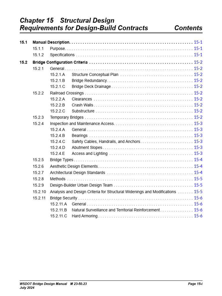 WSDOT Bridge Design Manual Overview | PDF | Foundation (Engineering ...