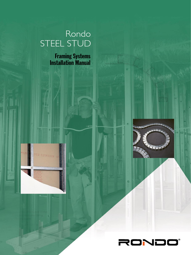 Rondo Steel Stud Framing Manual | PDF | Drywall | Wall