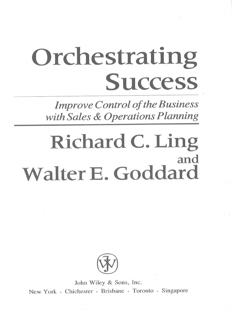 Orchestrating Success Improve Control of The Business With Sales ...