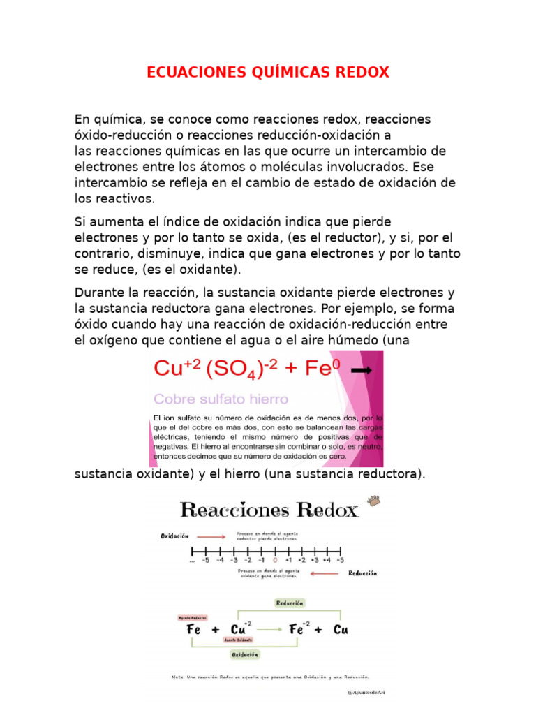 Química Redox | PDF