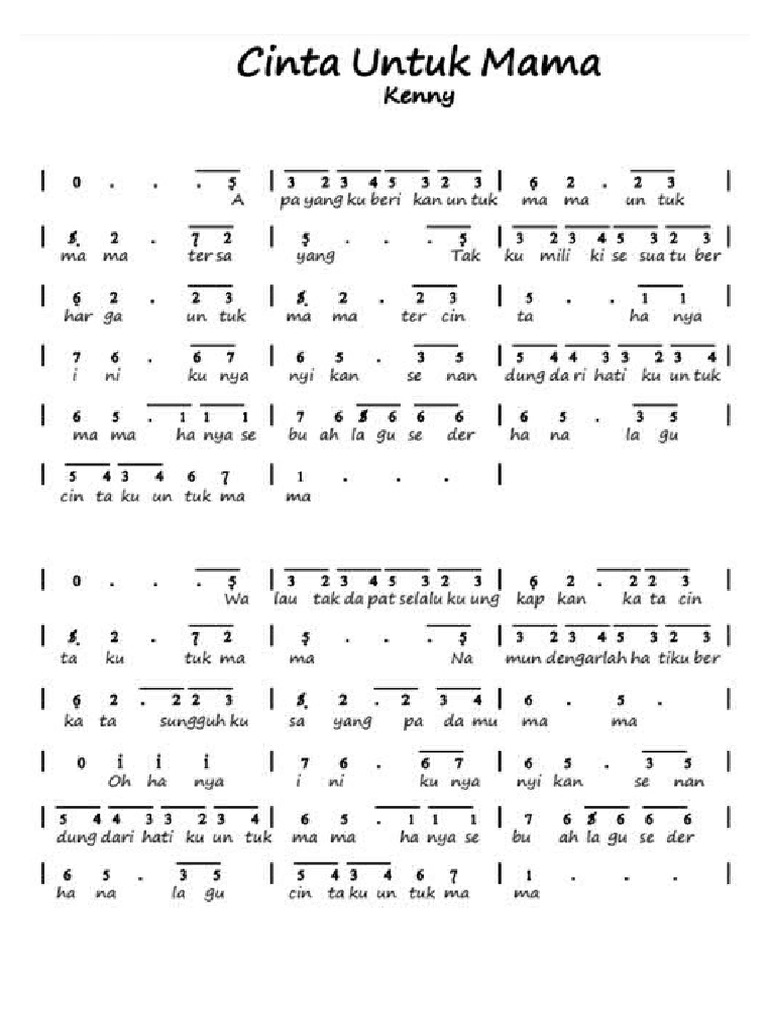 Cinta Untuk Mama | PDF
