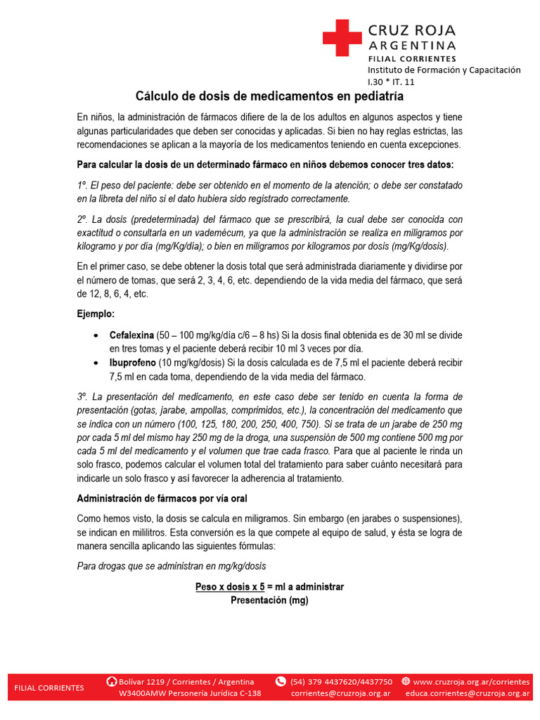 Dosis de Medicamentos en Pediatría | PDF | Penicilina | Medicamentos ...