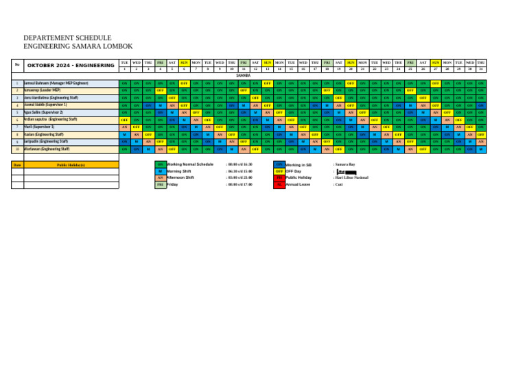 Engineering Jadwal | PDF