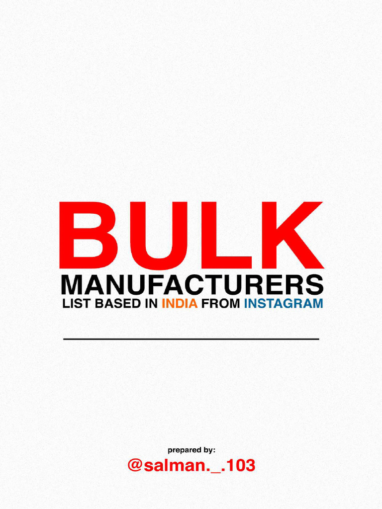 Bulk | PDF