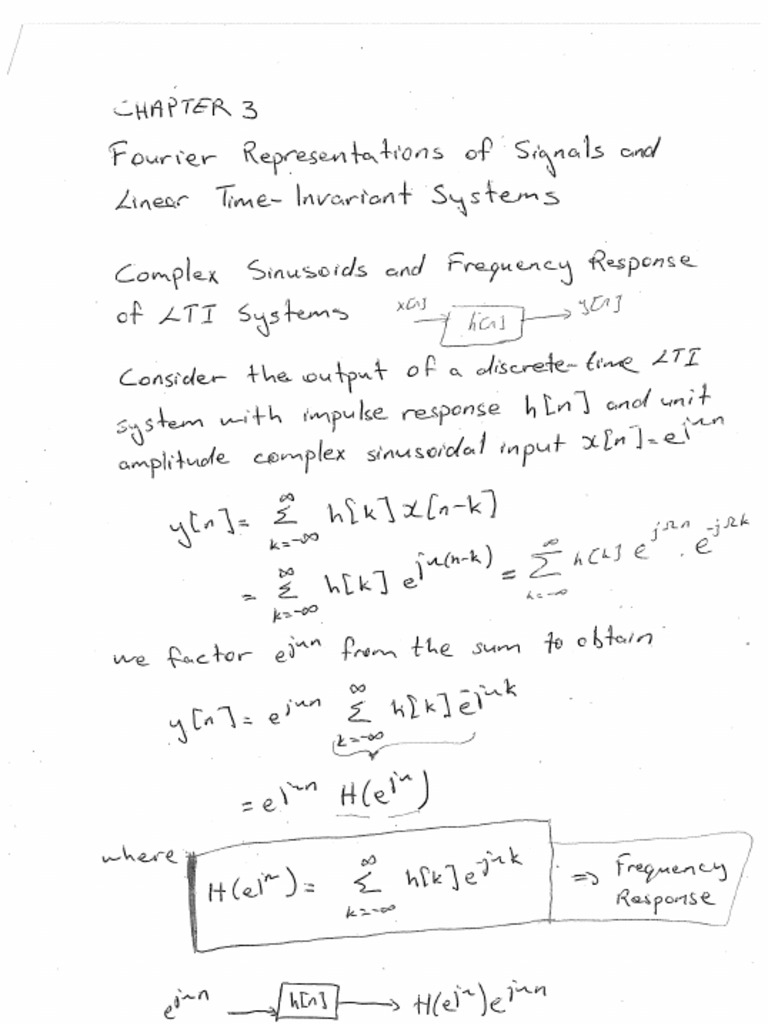 Frequency Domain Representation of Signals and Systems | PDF