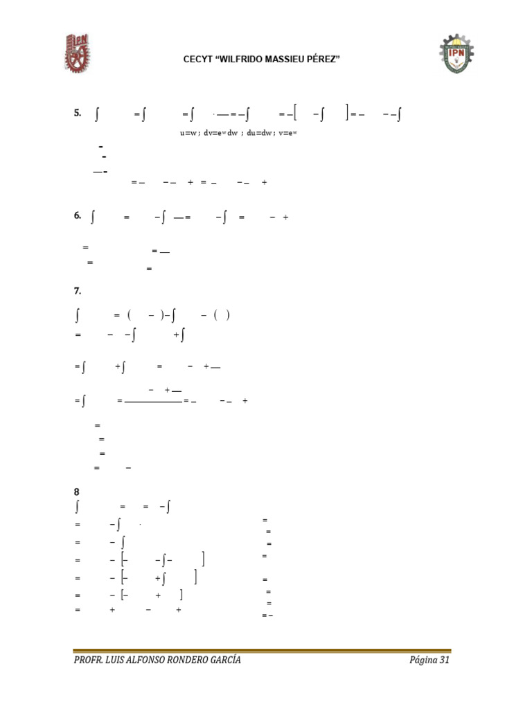 Calculo Integral Solución de Problemas - Voca 11 | PDF | Matemáticas ...