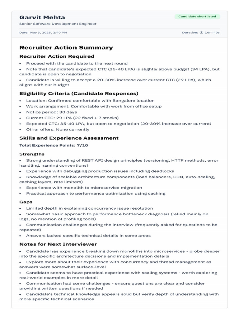 Garvit Mehta Analysis Report | PDF