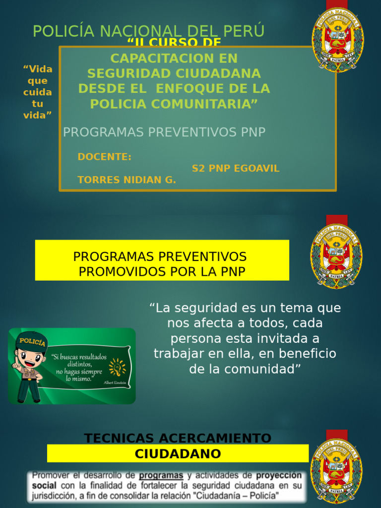 Sesion 01 Programas Preventivos | PDF