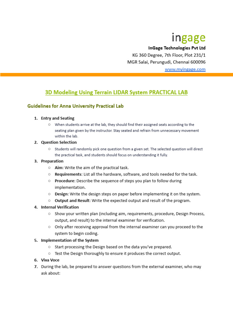 NM-3D Modeling Using Terrain LIDAR System Lab Practical QP | PDF | 3 D Computer Graphics ...