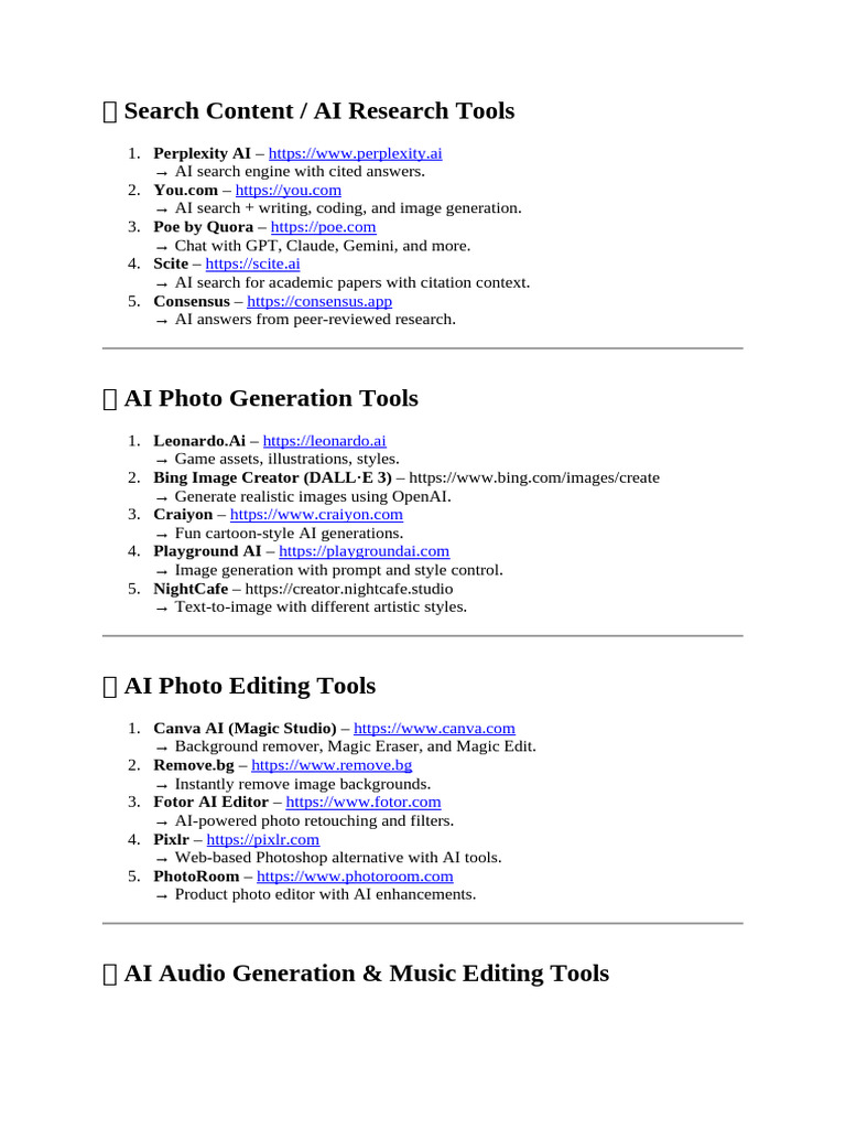 AI Tools Course IACT | PDF
