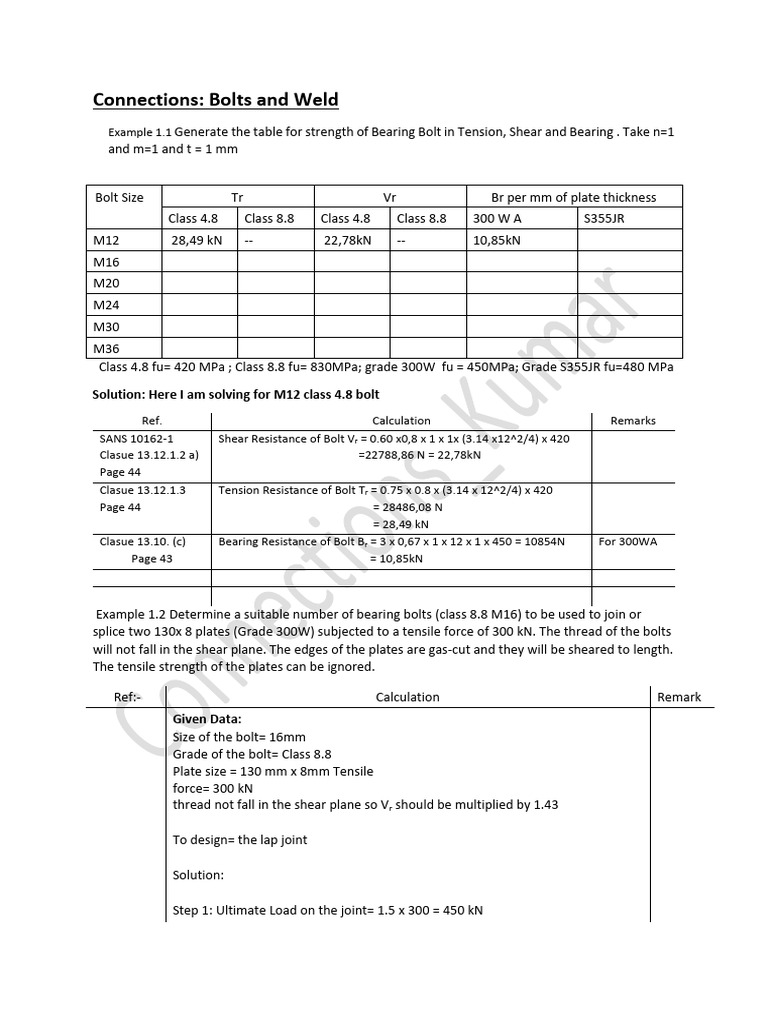 02 Steel_01_Worksheet_END360S | PDF | Screw | Applied And ...