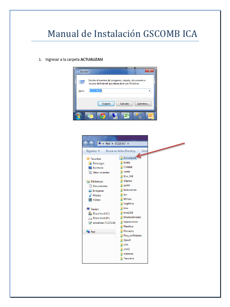 Manual - Gscomb - Instalacion Gscomb Ica | PDF