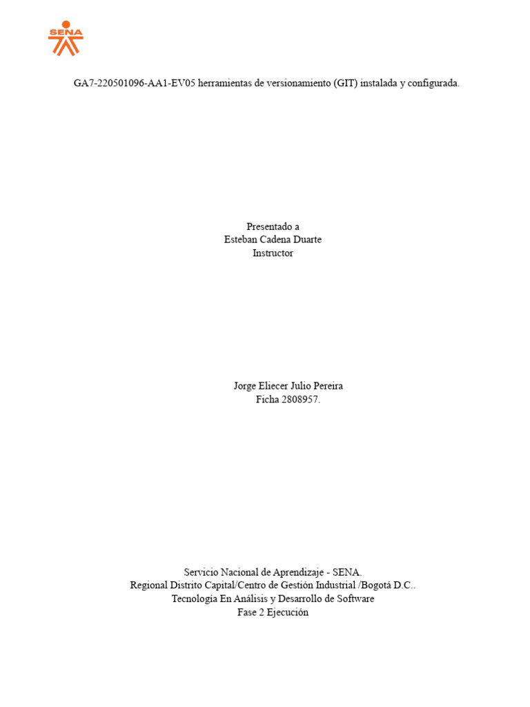 Actividad de Aprendizaje GA7-220501096-AA1-EV04 GA7-220501096-AA1-EV05 Herramientas de ...