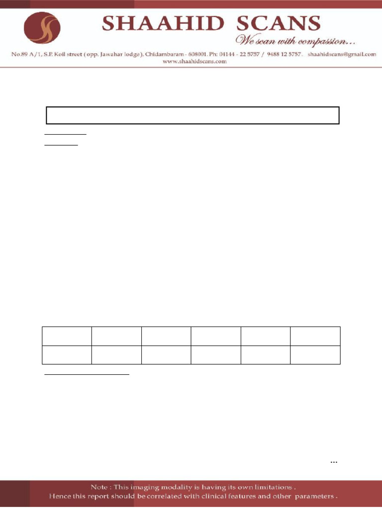 Anuja - Lumbar Spine & Whole Spine Screening | PDF