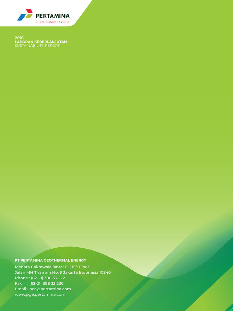 2018 Laporan Keberlanjutan Pge | PDF