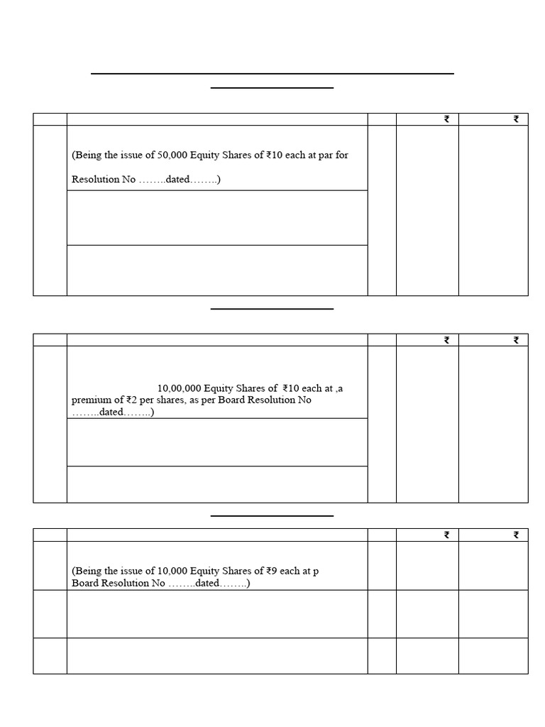 Journal Entries for Preference Share Redemption | PDF | Preferred Stock ...