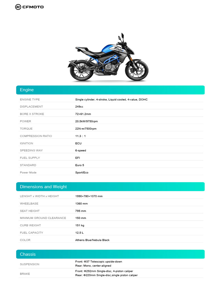 250NK Specifications 20250302214325 | PDF