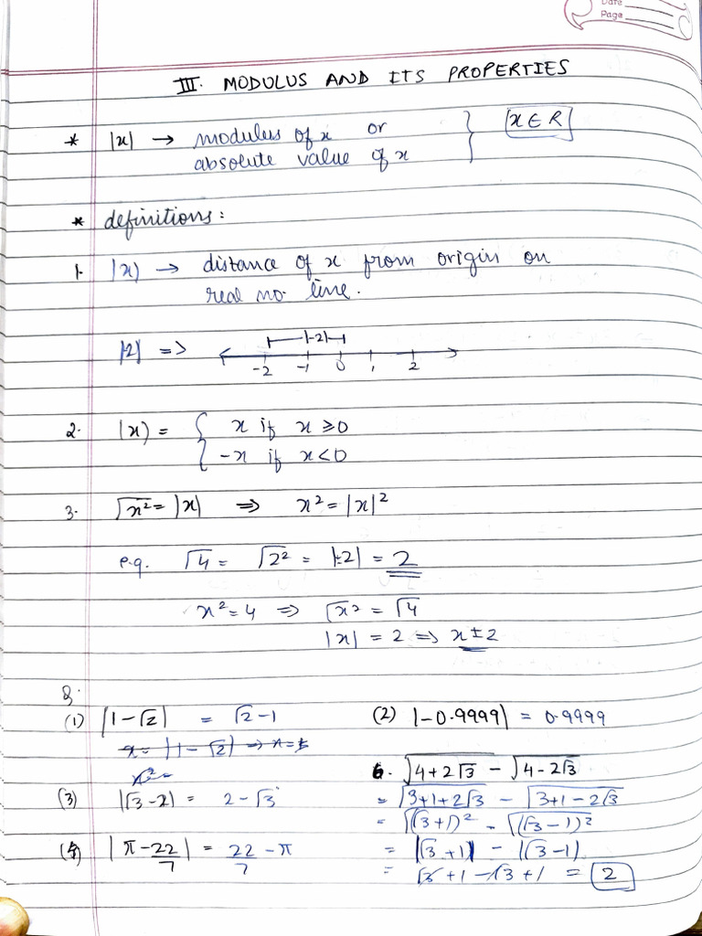 Modulus Notes | PDF