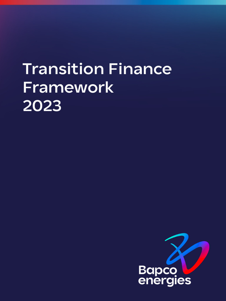 Transition Finance Framework Report | PDF | Climate Change Mitigation ...