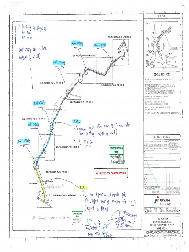 Mark Up Drawing Road Crossing 7F-45 | PDF