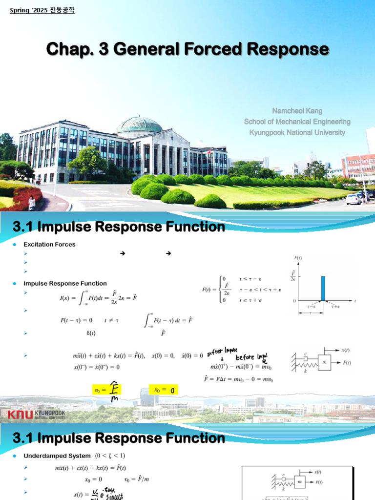 General Forced Response in Vibration Analysis | PDF | Spectral Density ...