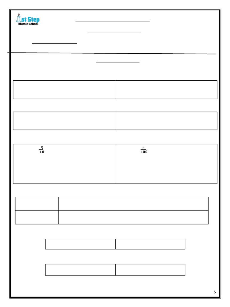Paper 2 Grade 4 Hifz Maths | PDF