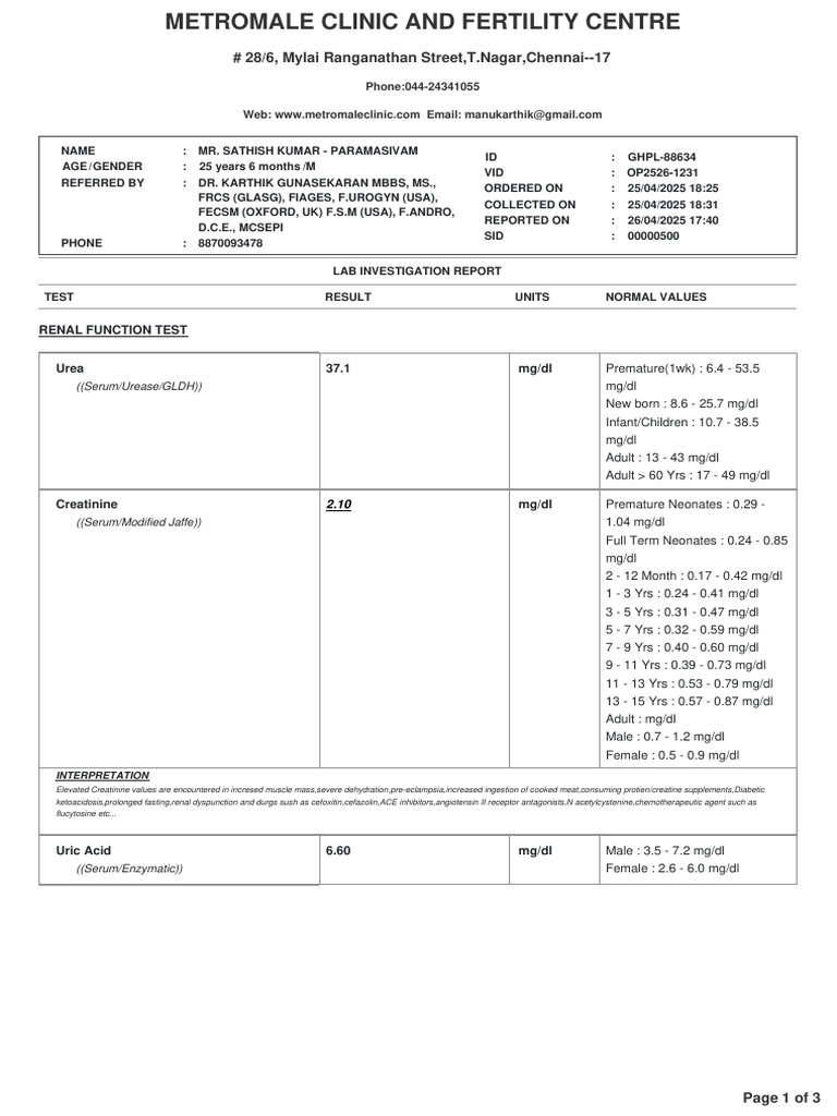 Partial Report 25 Apr 2025 Sathish-Kumar - Paramasivam GHPL-88634 | PDF ...