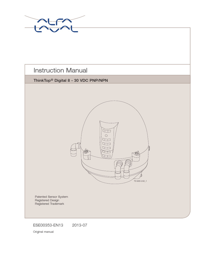 Instruction Manual ThinkTop® Digital 8 30 VDC PNP NPN EN | PDF ...