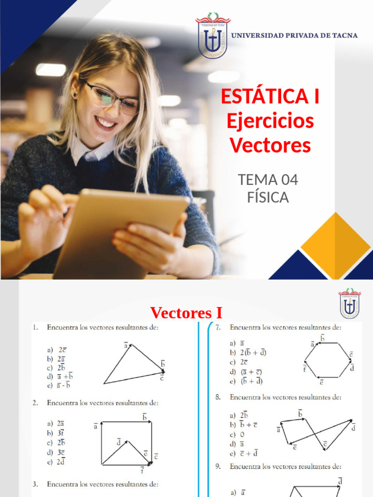 ESTATICA I Ejercicios Vectores | PDF