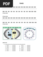 12-24 Hour Clock Conversion Worksheets | PDF